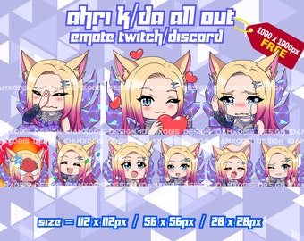 Ahri Laegue of Legends Twitch Emotes Pack, Ahri Laegue of Legends ...