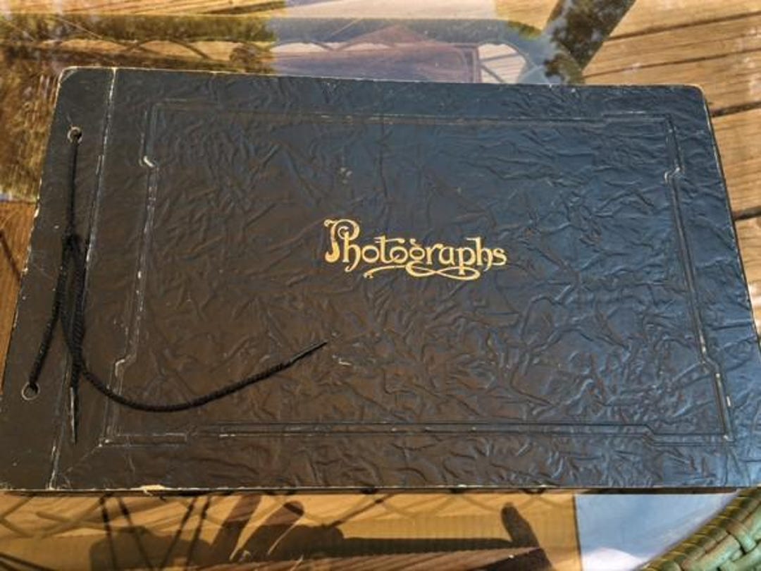 Antique Photo Album 1930's Ethel Currie Quebec With 56 Photographs 12 X ...