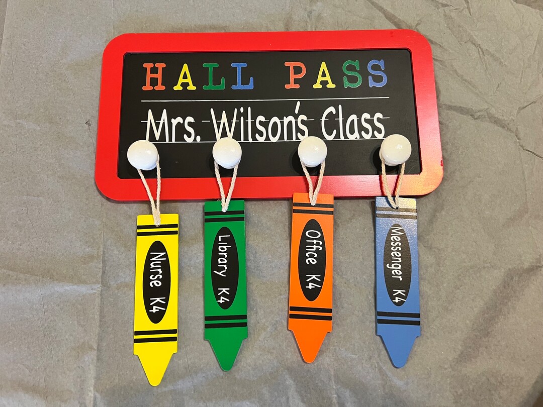 Class Room - Hall Pass, Teacher - Etsy