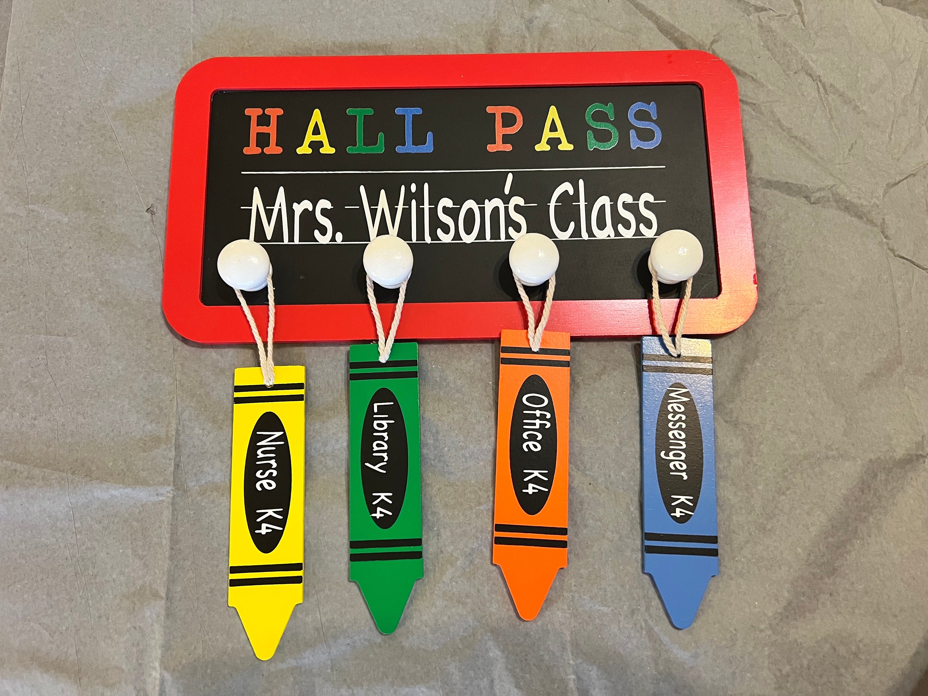 Class Room - Hall Pass, Teacher - Etsy