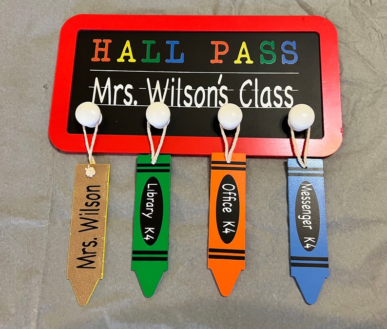 Class Room - Hall Pass, Teacher - Etsy