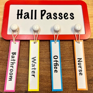 Class Room - Hall Pass, Teacher - Etsy