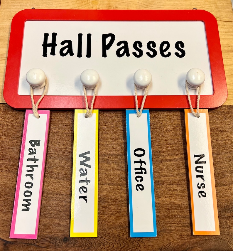 Class Room - Hall Pass, Teacher - Etsy
