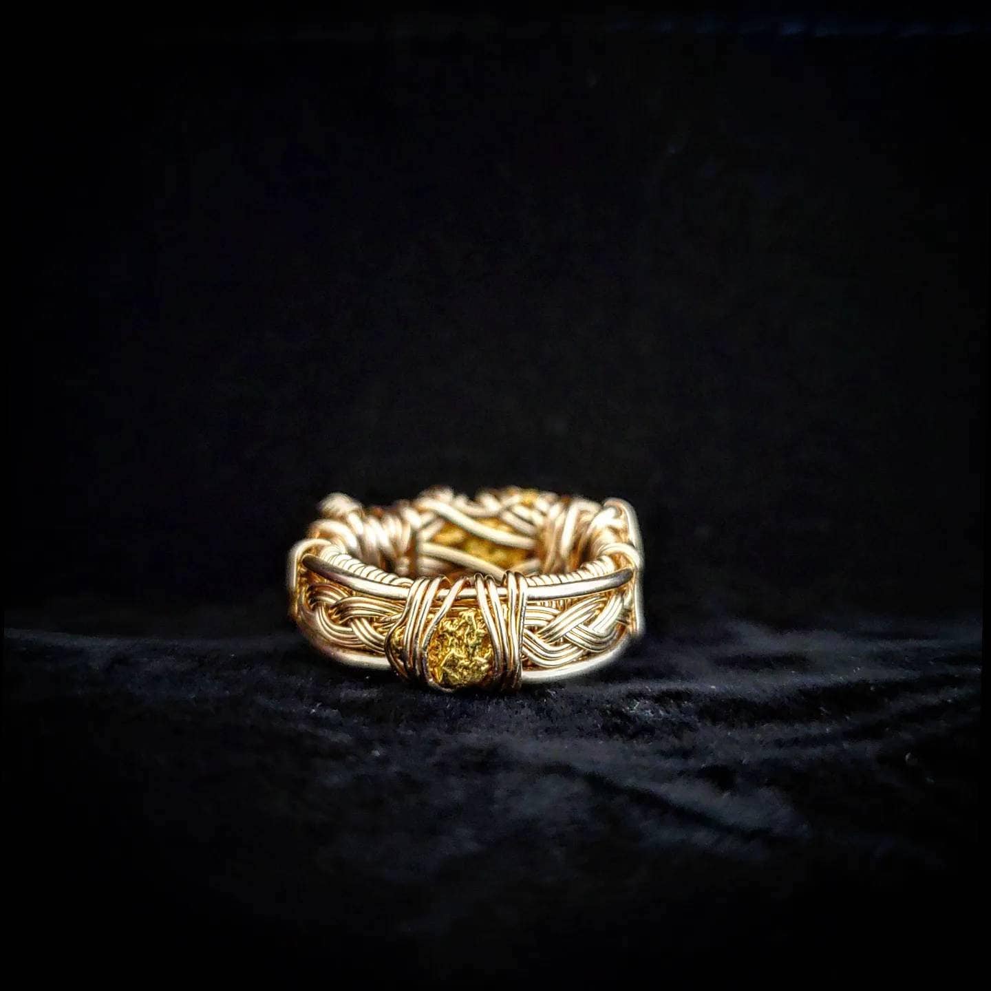 Gold Nugget Ring 8 Gram Gold Ring Size 7.5 - Etsy