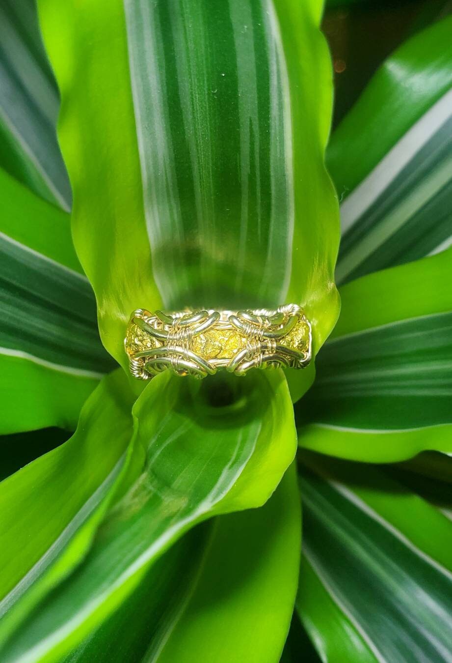 Gold Nugget Ring 8 Gram Gold Ring Size 7.5 - Etsy
