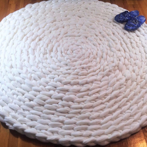 Knitted Rug - Etsy