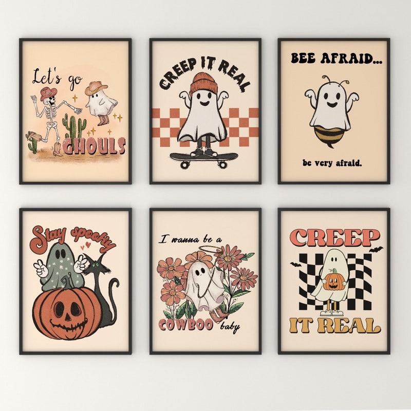 Cute Halloween Poster - Etsy
