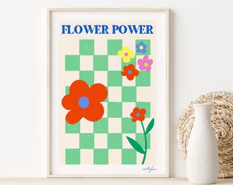 Flower Power Print | Etsy