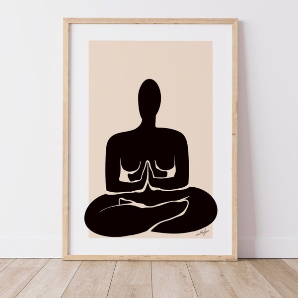 Yoga Print - Etsy