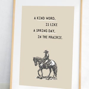 Cowboys Quote Print Minimalist Western Wallart Horseback Riding Poster ...