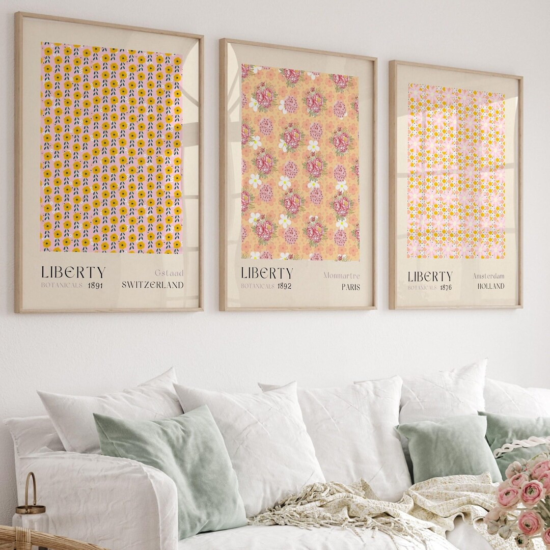 Liberty of London, Flower Market Digital Download, 70s Style Poster ...