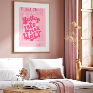 Guest Check, Lucky You Poster, Gallery Wall Set of 6,retro Trendy ...