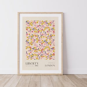 Liberty of London, Flower Market Digital Download, 70s Style Poster ...