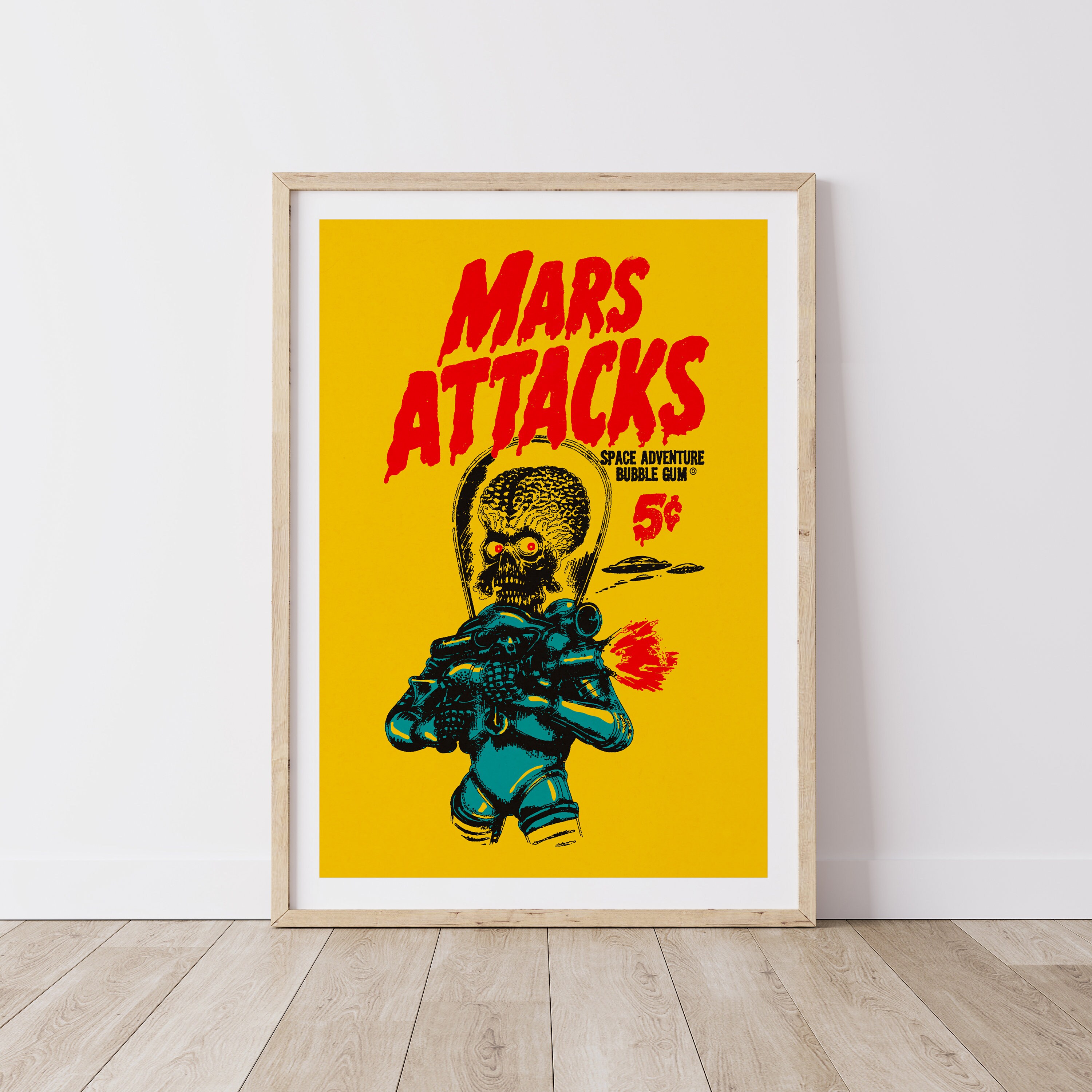 Mars Attacks Movie Poster Classic 90's Vintage Wall Film - Etsy Australia