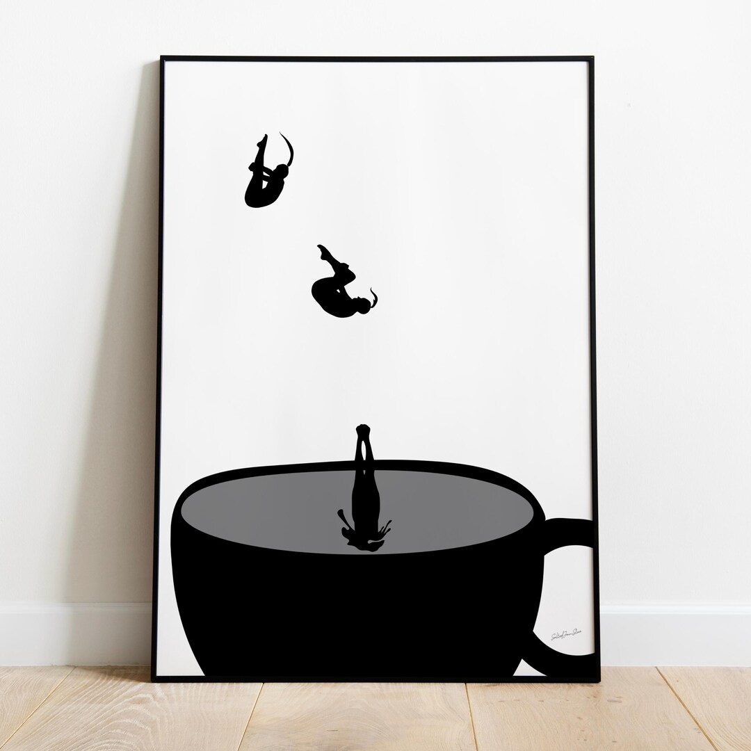 Coffee Print, Drink Poster, Modern Kitchen Decor, Retro Poster, Pop Art ...