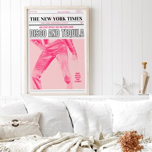 Funky Disco Ball Set of 5 Posters, Retro Vintage Print, Trendy ...