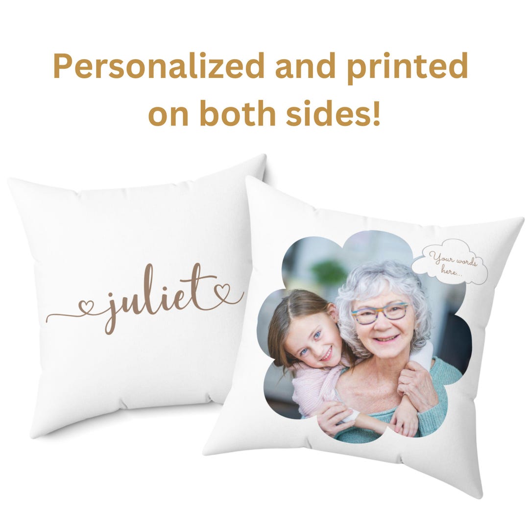Personalized Photo Pillow Custom Photo Cushion With Picture Pillow ...