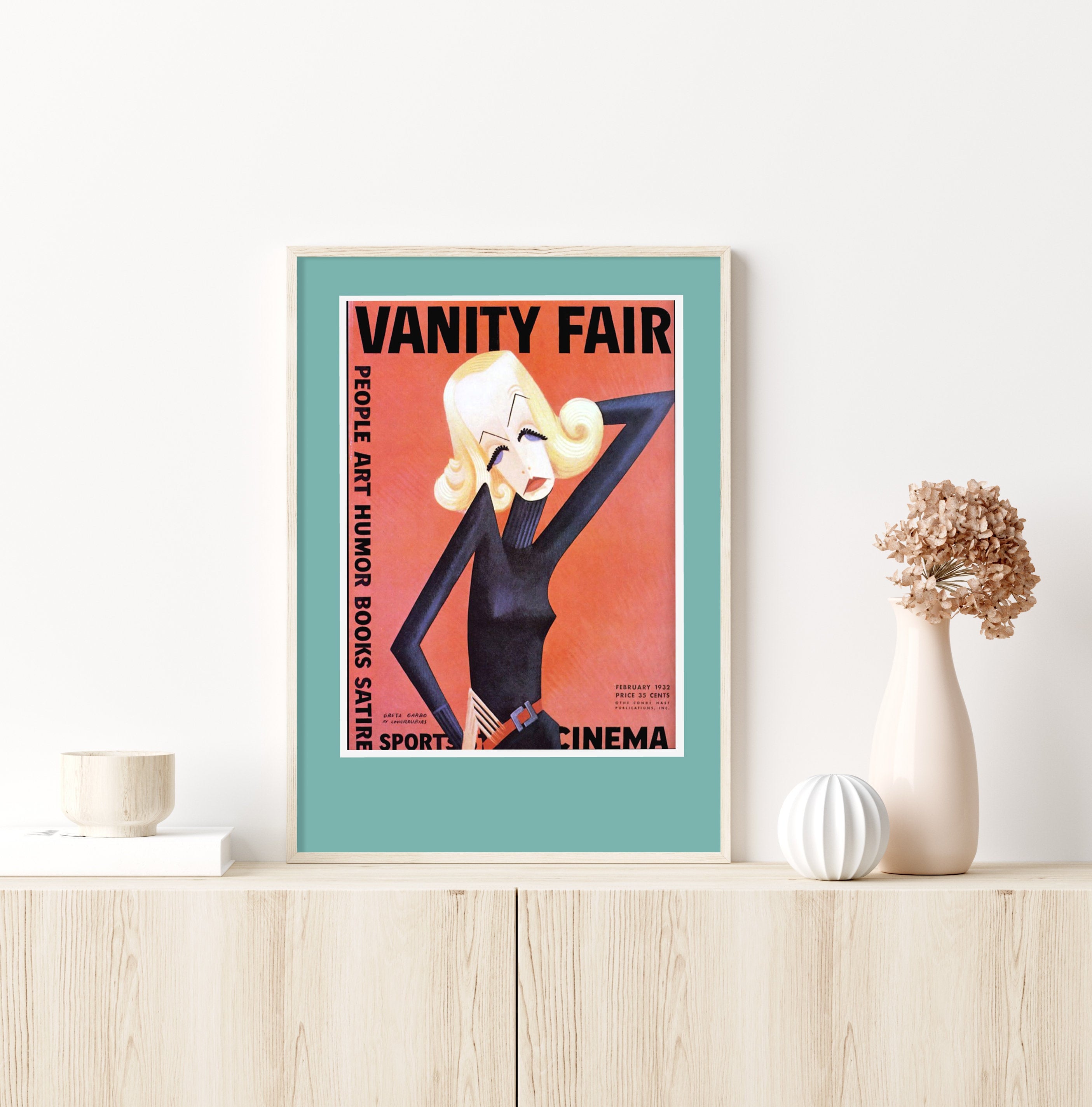 Vintage Magazine Cover Wall Art September 1936 Vanity Fair Poster ...