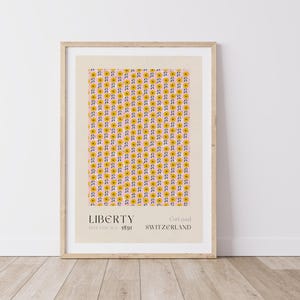 Liberty of London, Flower Market Digital Download, 70s Style Poster ...