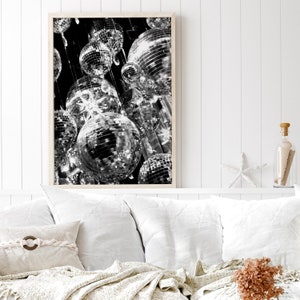 Funky Disco Ball Set of 5 Posters, Retro Vintage Print, Trendy ...