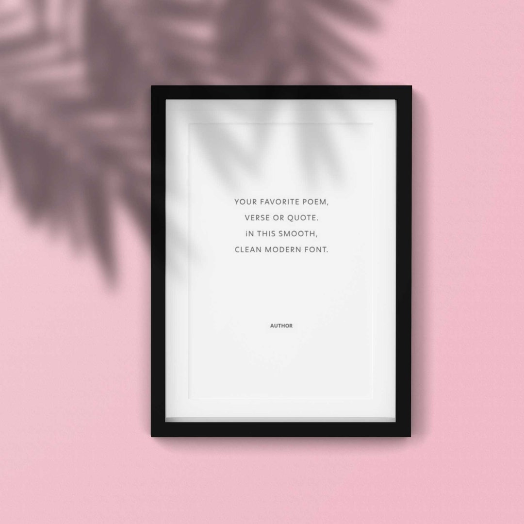 Modern Custom Quote, Custom Quote Print, Personalized Quote ...