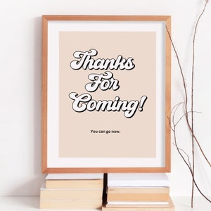 You Can Go Now Downloadable Print-typography Art-bar-set of 9 Colors ...