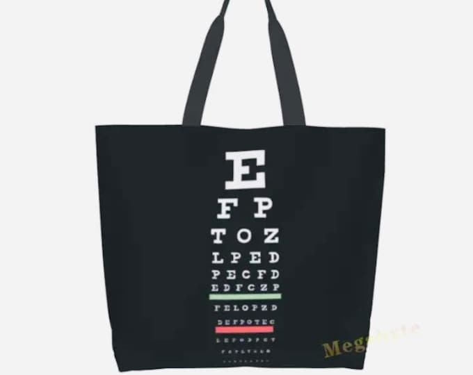 Eye Heart Tote Bag Optometry Gift Optician Ophthalmologist Reusable ...
