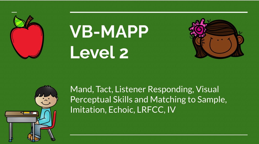 Complete Digital VB-MAPP Level Two! Behavior Analyst, RBT Resources and ...