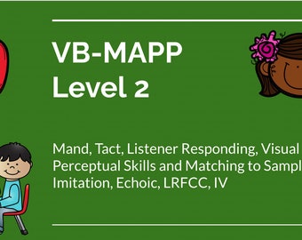 Complete VB-MAPP Level 1 Assessment (google Slides) Behavior Analyst ...
