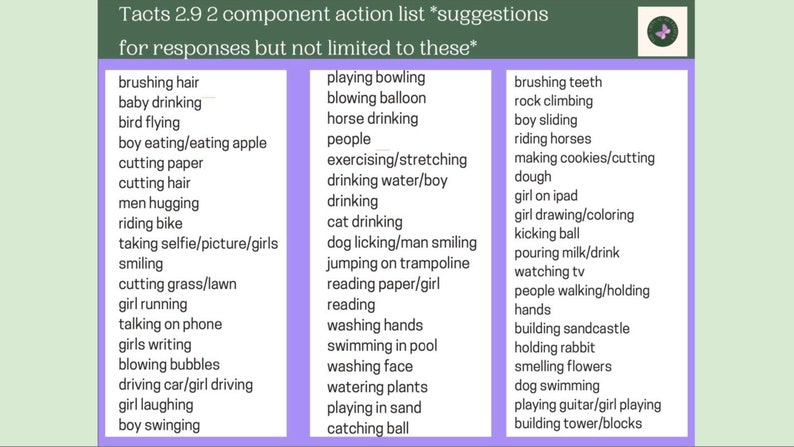 ABA Materials VB-MAPP Level Two Tact 2.9 Behavior Analyst, Rbt ...