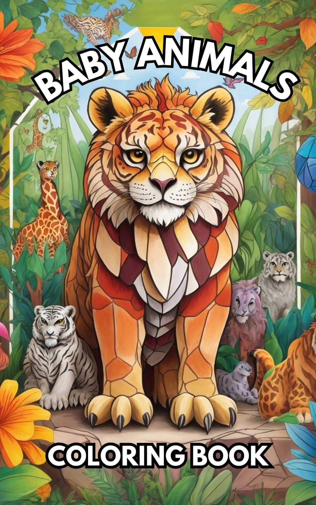 Baby Zoo Animals Coloring Book - Digital Download - Etsy