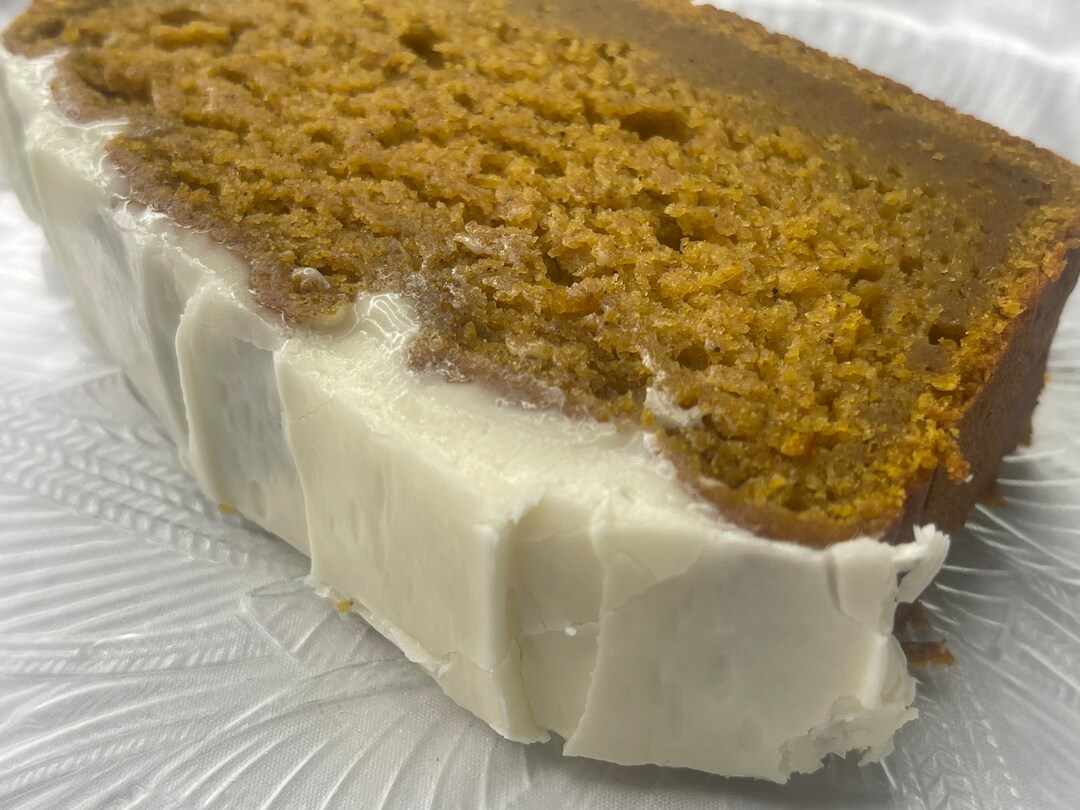 Moist Pumpkins Loaf W/ Cream Cheese Frosting. | Homemade Loaf Pack ...