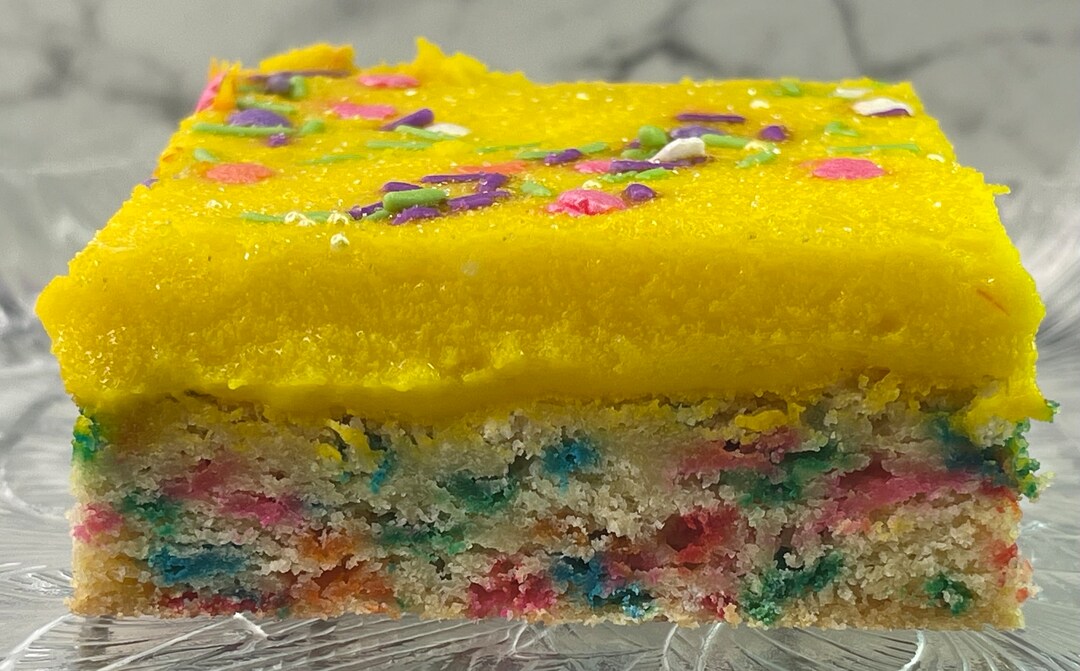 Yellow Frosted Sugar Cookie Bars. | Homemade Bar Pack |for Fall ...