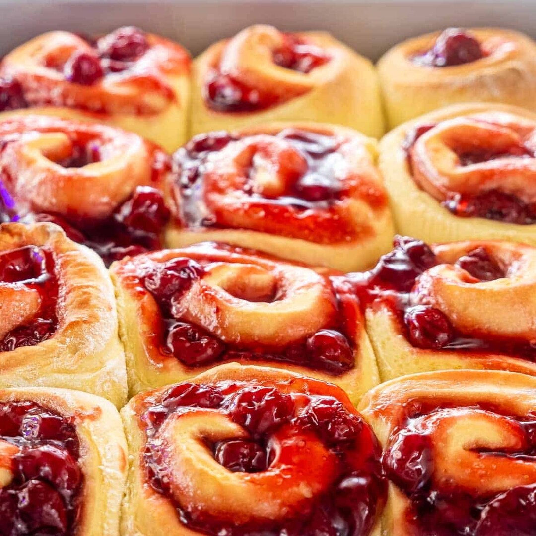 Cherry Rolls Sweet Bread. | Homemade Roll Pack|for Fall, Halloween ...