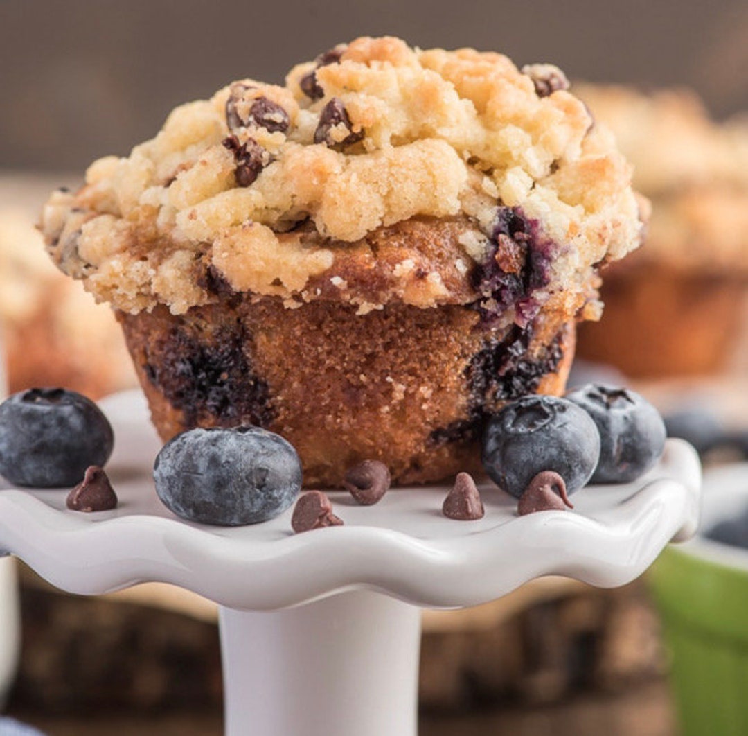 Chocolate Chip Blueberry Muffins W/streusel| Homemade Muffin Pack | for ...