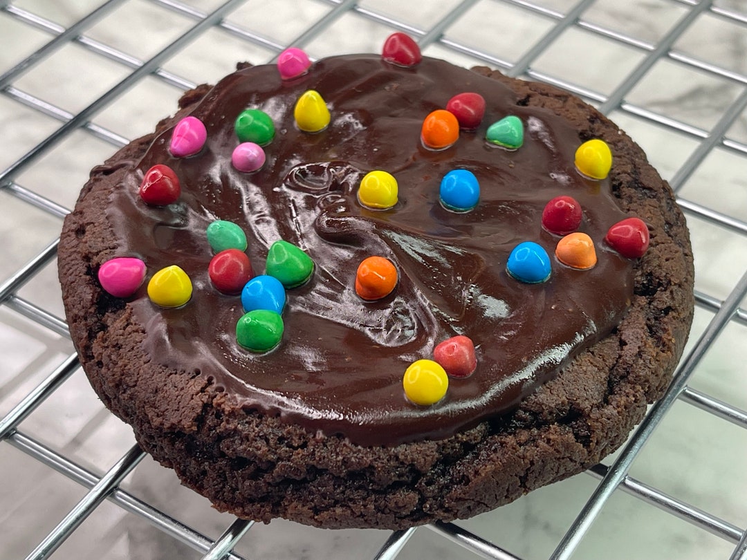 XL Cosmic Brownie Cookie, Chocolate Chip, Rainbow Sprinkles. for Summer ...