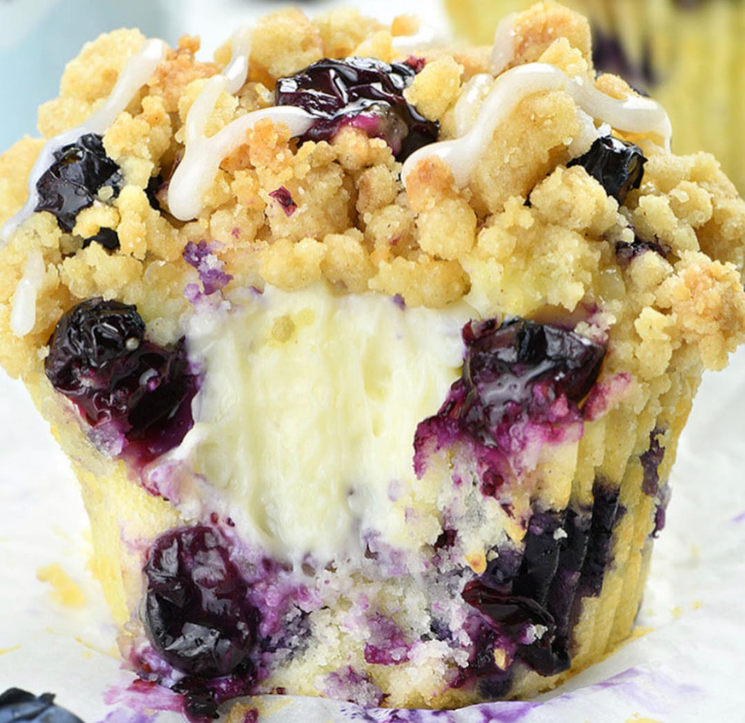 Blueberry Cream Cheese Muffins. Homemade Muffin Pack | for Winter, Christmas, Holidays ...