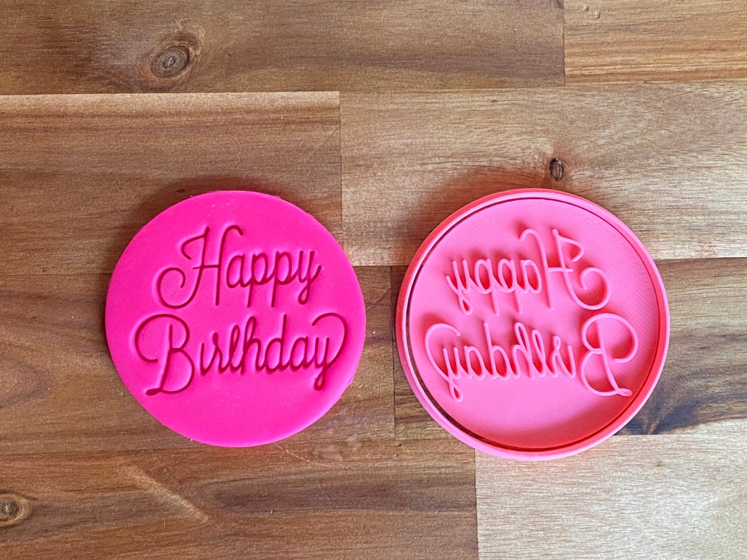 Happy Birthday ~ Classic Cursive Script Text | Bday Celebration ...