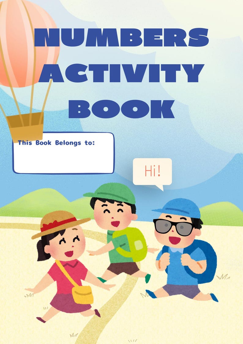 PRE-K, KINDERGATEN Numbers Activity Book: Count Numbers, Practice ...