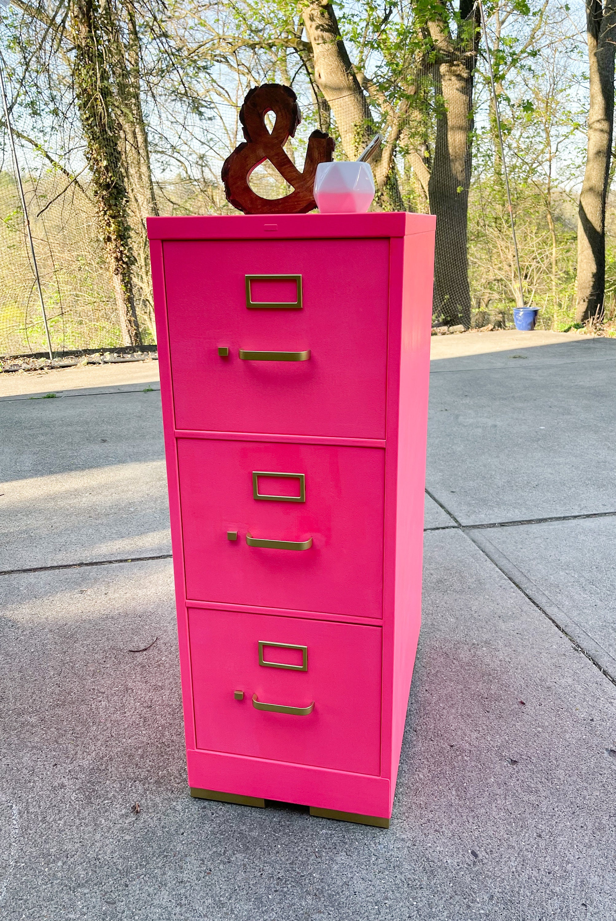 Pink Filing Cabinet