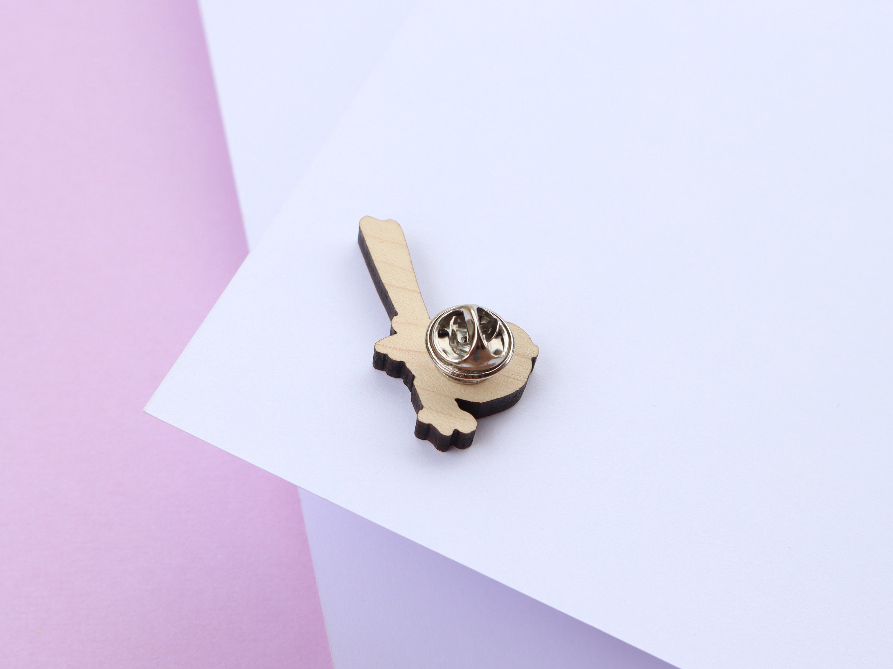 Fairy Wren Wooden Pin Badge - Etsy