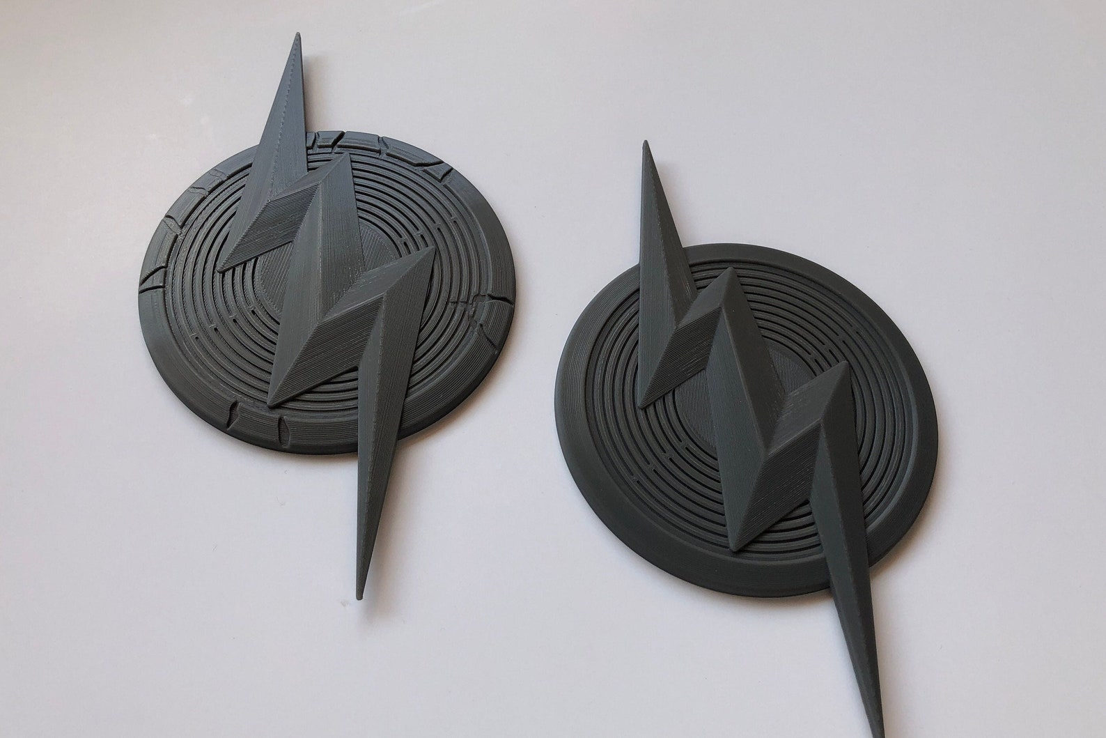 The Flash New Emblem Logo 3D Printed | Etsy UK