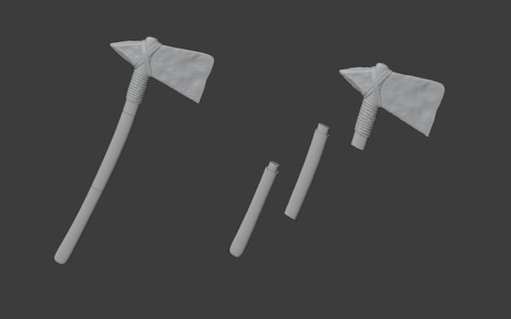 Prey Axe Tomahawk Prop Weapon Digital STL Files - Etsy