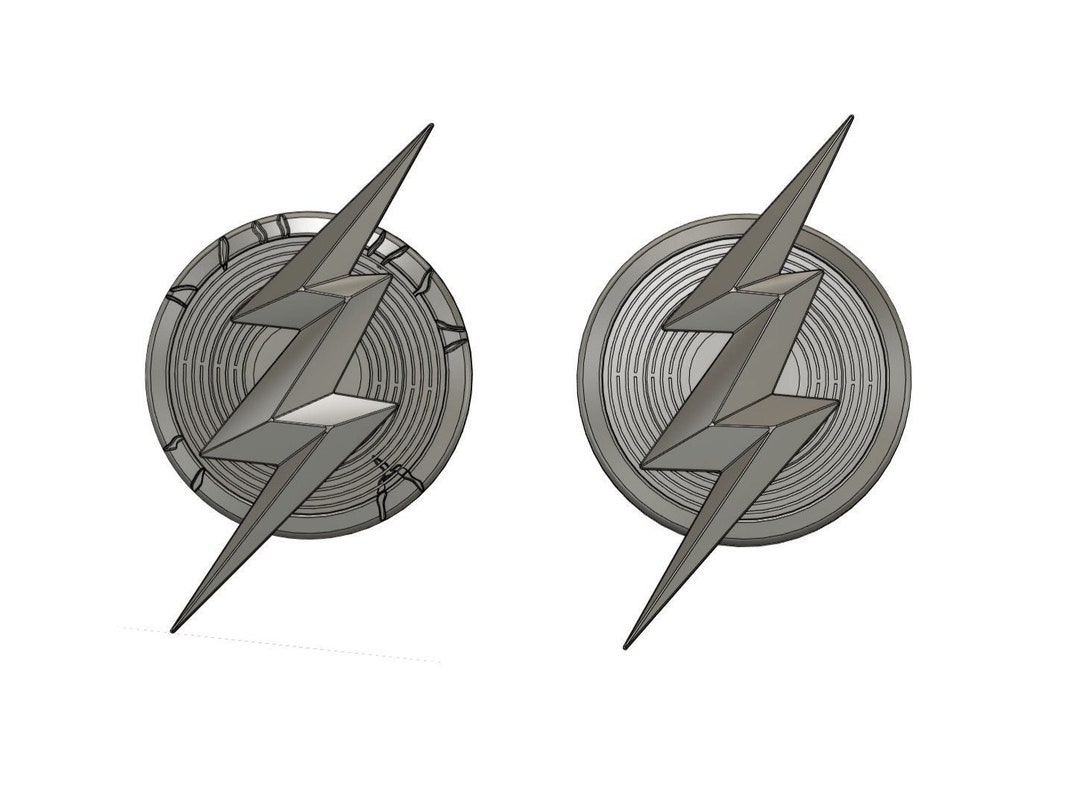 The Flash Emblem Logo Digital STL File Pack - Etsy