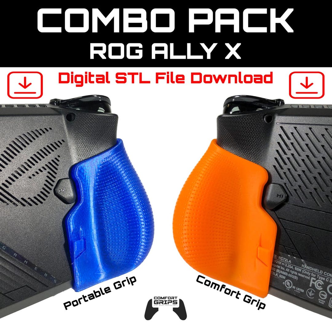 Asus ROG Ally X Combo Pack Grip Case Accessories - Digital STL File ...