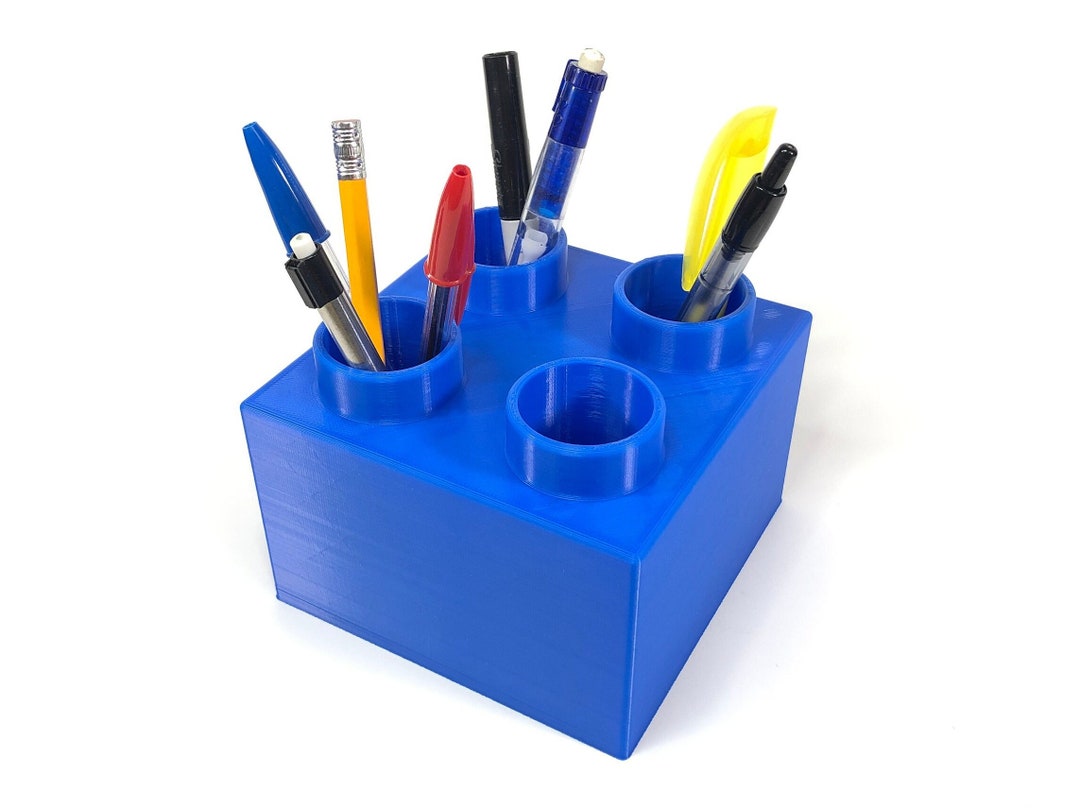 3D Printed Building Block Pencil and Pen Holder - Etsy