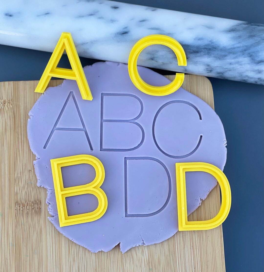 ABC Alphabet Stamp Fondant Embosser 20 and 50mm A-Z - Etsy