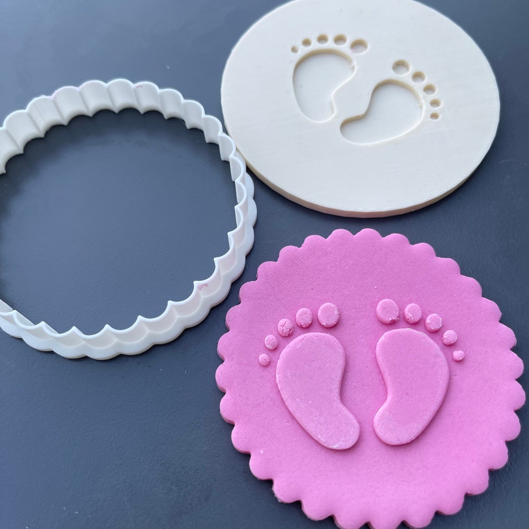 Baby Feet Debosser Pop up Cookie Cutter Fondant Cutter - Etsy