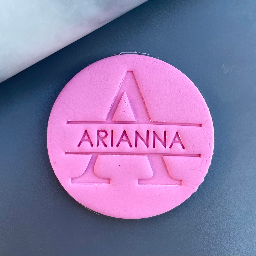 Personalised Letters Names Initial Stamp & SHARP Cutter Fondant ...