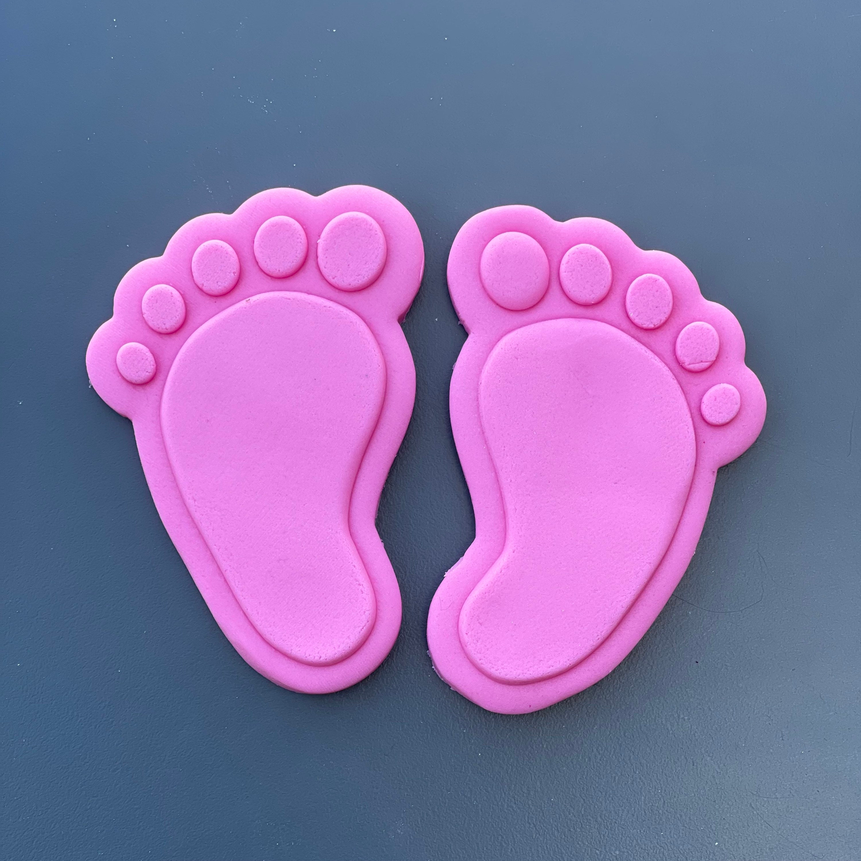 Baby Feet Debosser Pop up Footprint and Matching Cutter Left - Etsy